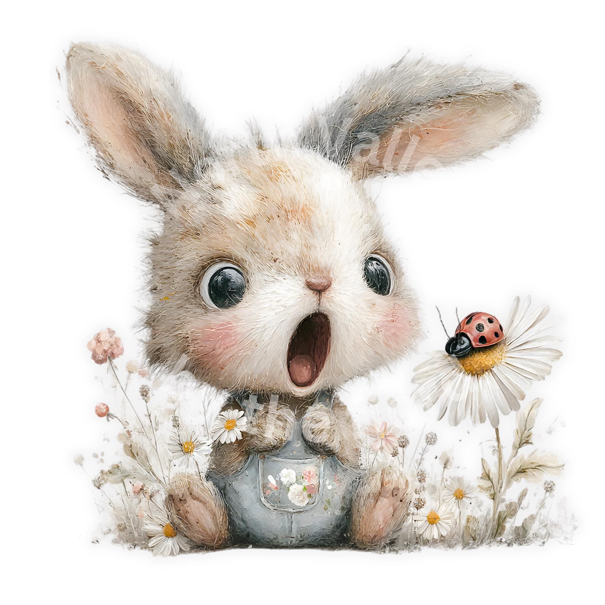 Pastel Easter Rabbit Clipart Bundle, 20 Cute Spring Bunnies PNG ...