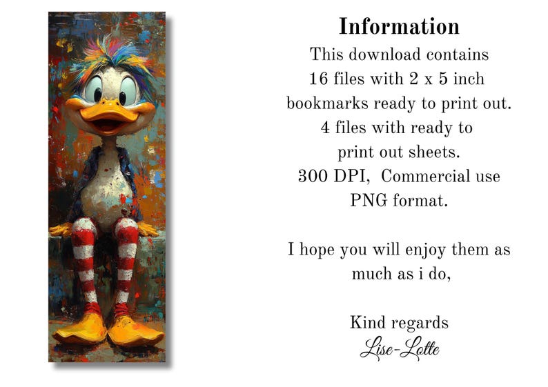 16 Whimsy Animals in Socks Designs Available for Printing Out Bookmarks ...