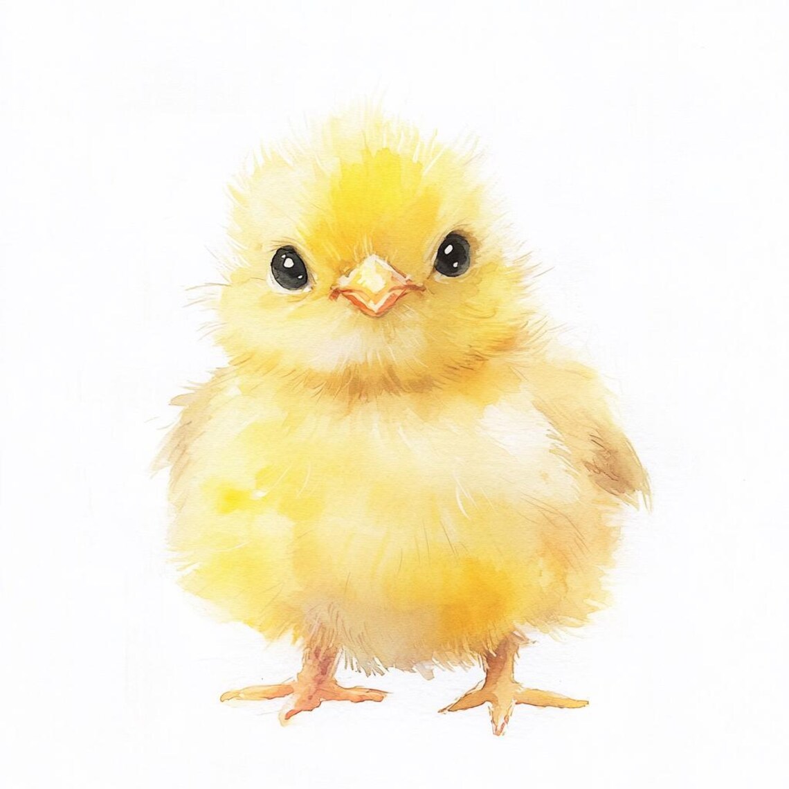 Easter, Chicks, Clipart, PNG Bundle, Watercolor Style Illustration ...