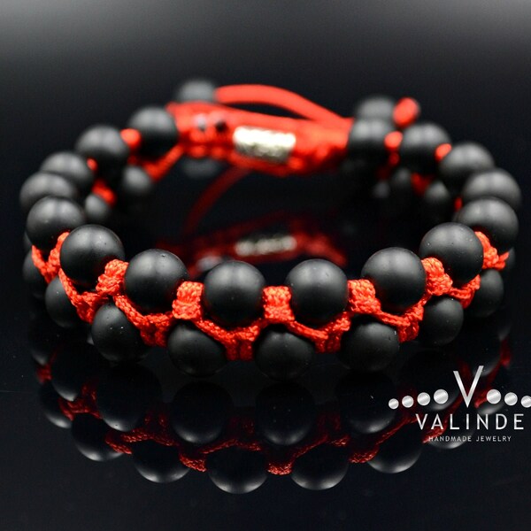 Red Beaded Bracelet - Etsy