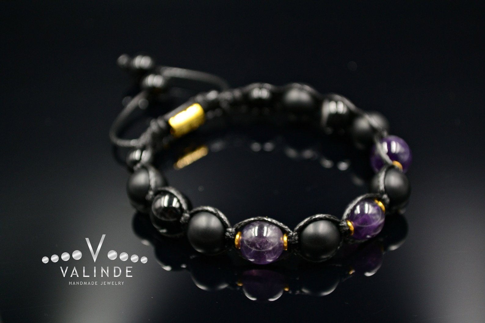 Men's Amethyst Bracelet Gemstone Bracelet Beaded Bracelet - Etsy