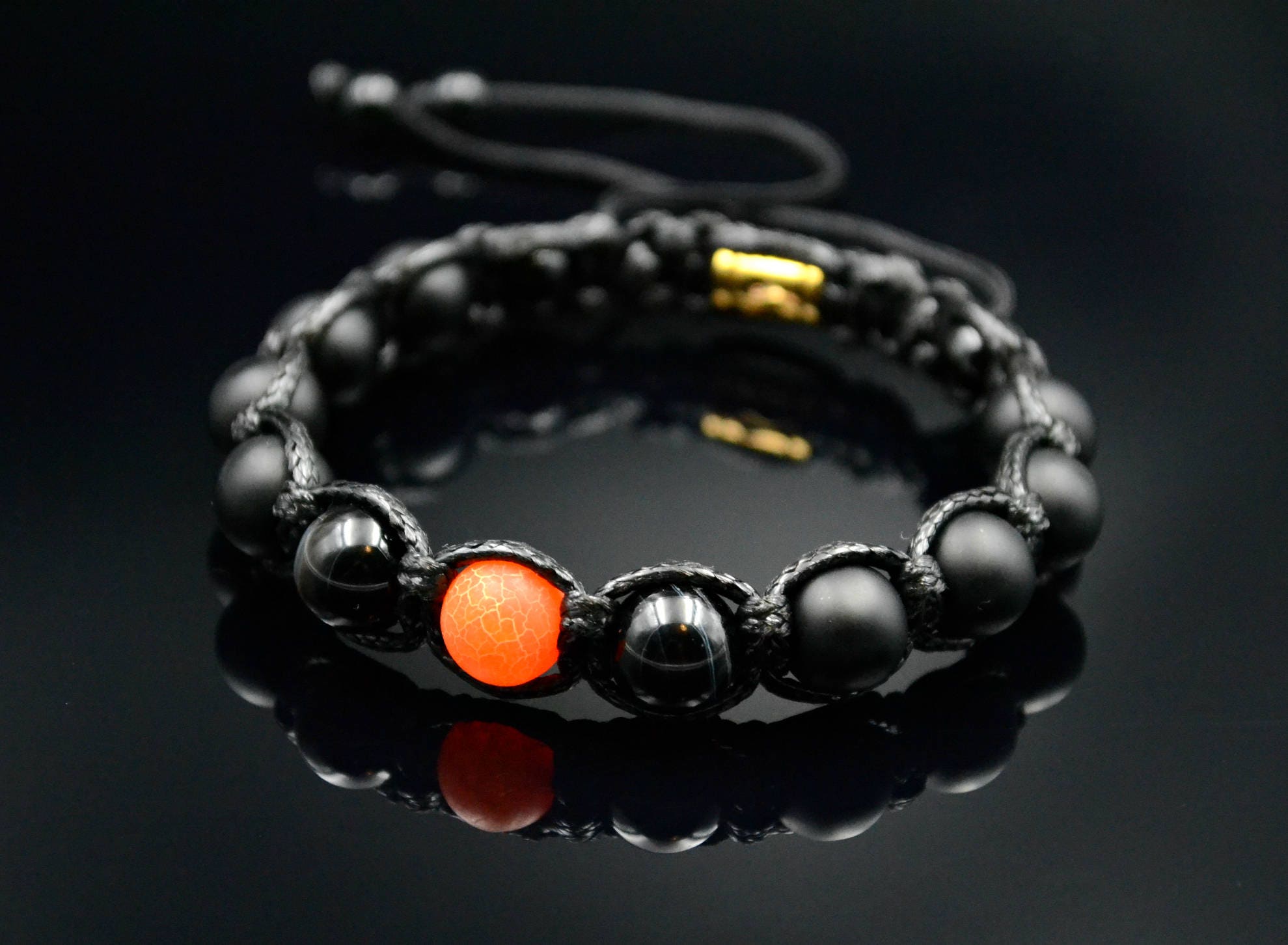 Men's Beaded Bracelet Frost Agate Bracelet Gemstone Bracelet Gift for ...