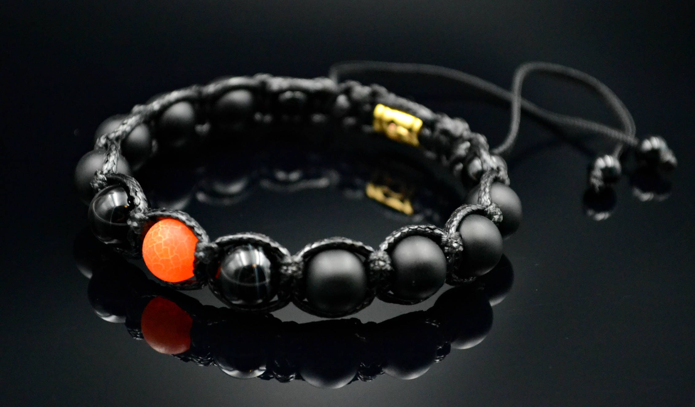Men's Beaded Bracelet Frost Agate Bracelet Gemstone Bracelet Gift for ...