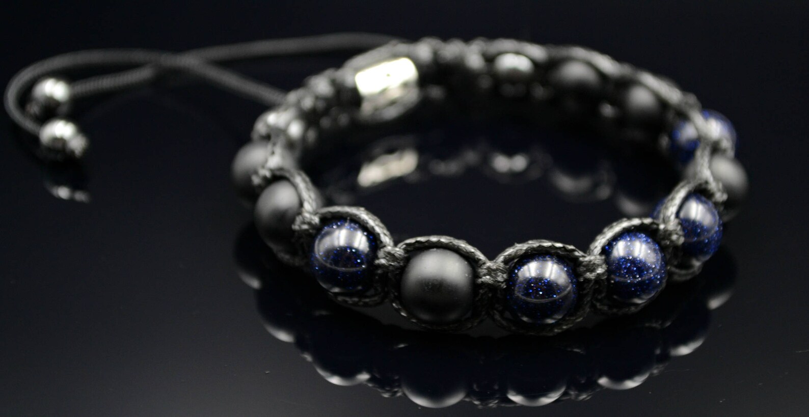 Men's Blue Sandstone Bracelet Beaded Bracelet Stone | Etsy