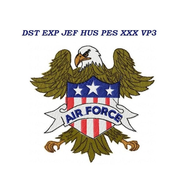 Air Force Embroidery Design - Etsy