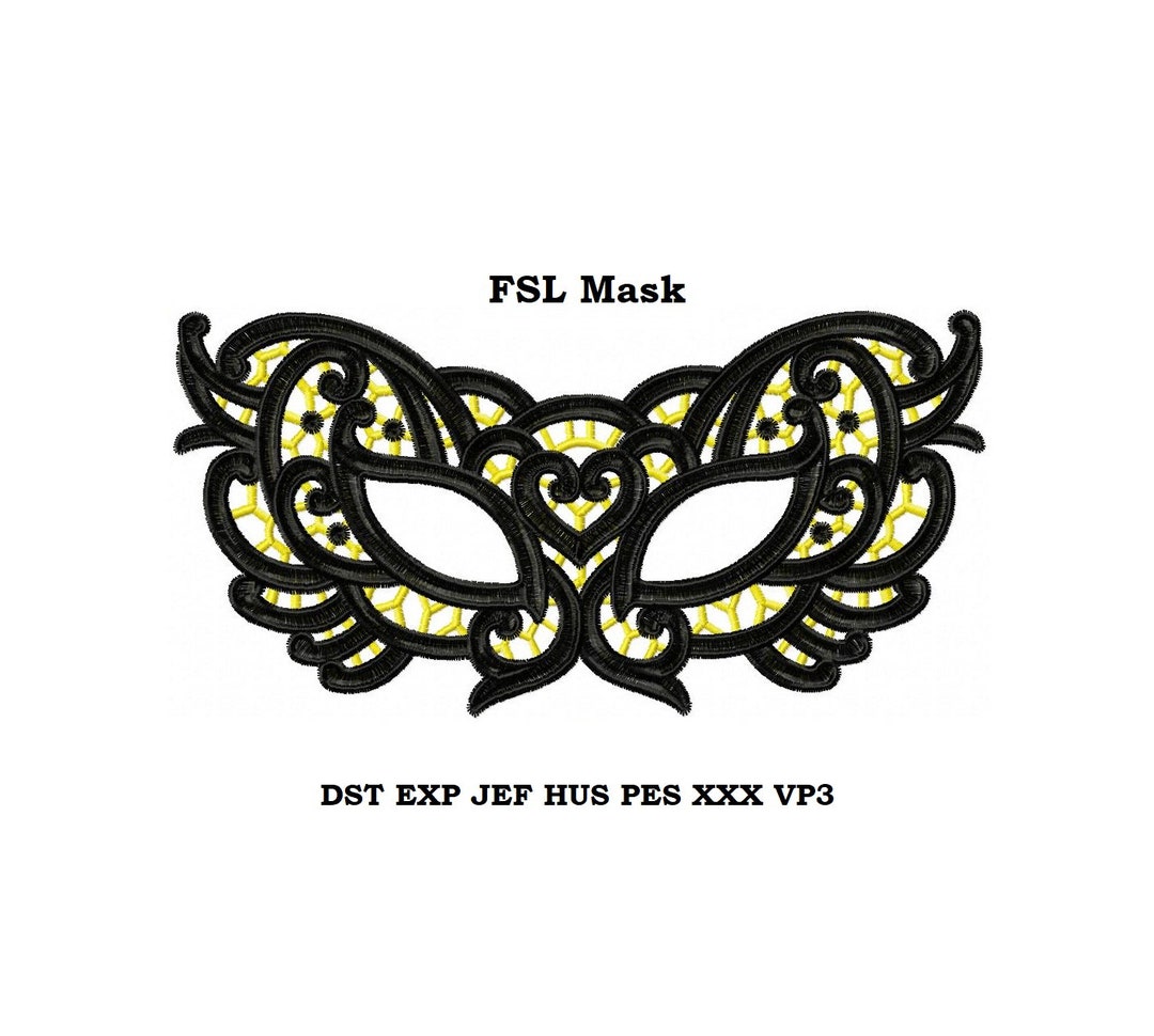 Machine Embroidery Design - Masquerade Mask Embroidery Instant Download ...