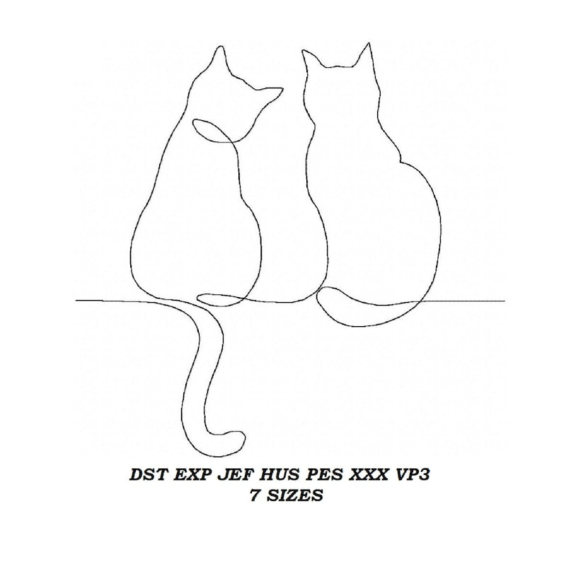 Cat Embroidery - Etsy