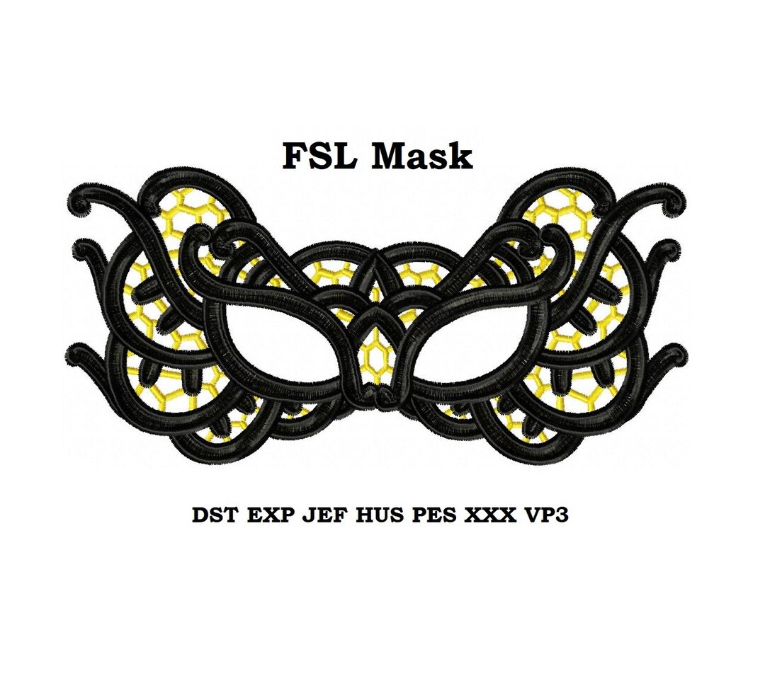 Machine Embroidery Design - Masquerade Mask Embroidery Instant Download ...