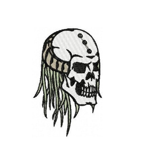 Skull Head Embroidery Machine Design Embroidery Pattern - Etsy