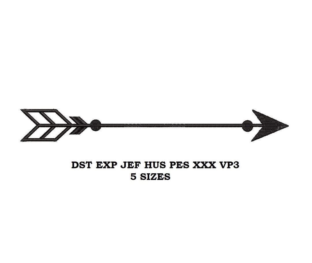 Large Arrow Embroidery Machine Design 011 - Embroidery Pattern - Etsy