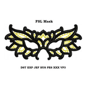Machine Embroidery Design Masquerade Mask Embroidery Instant Download ...