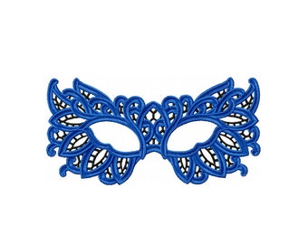 Machine Embroidery Design Masquerade Mask Embroidery Instant | Etsy