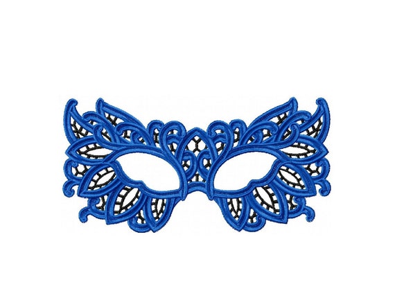 Machine Embroidery Design Masquerade Mask Embroidery Instant | Etsy