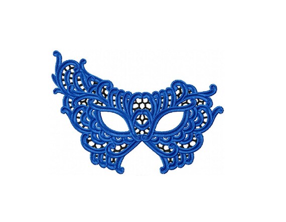 Machine Embroidery Design Masquerade Mask Embroidery Instant | Etsy