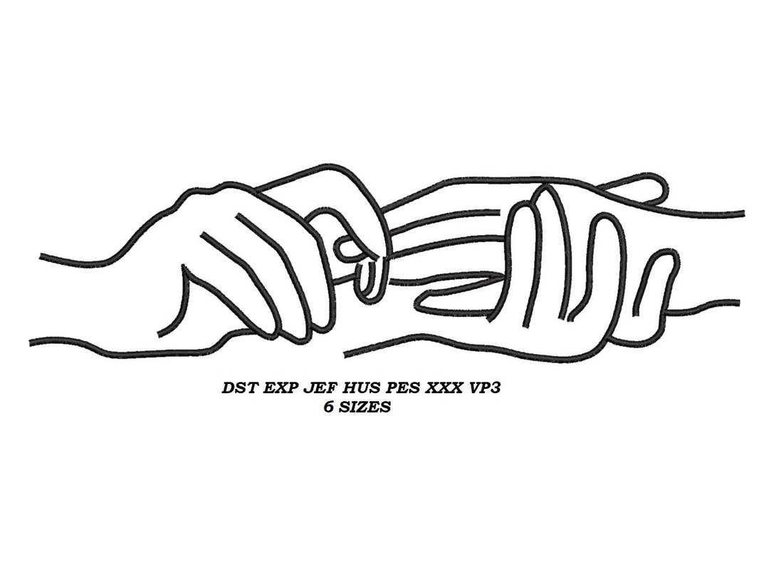 Engagement Machine Embroidery Design - 6 Sizes - Contour Stitch ...