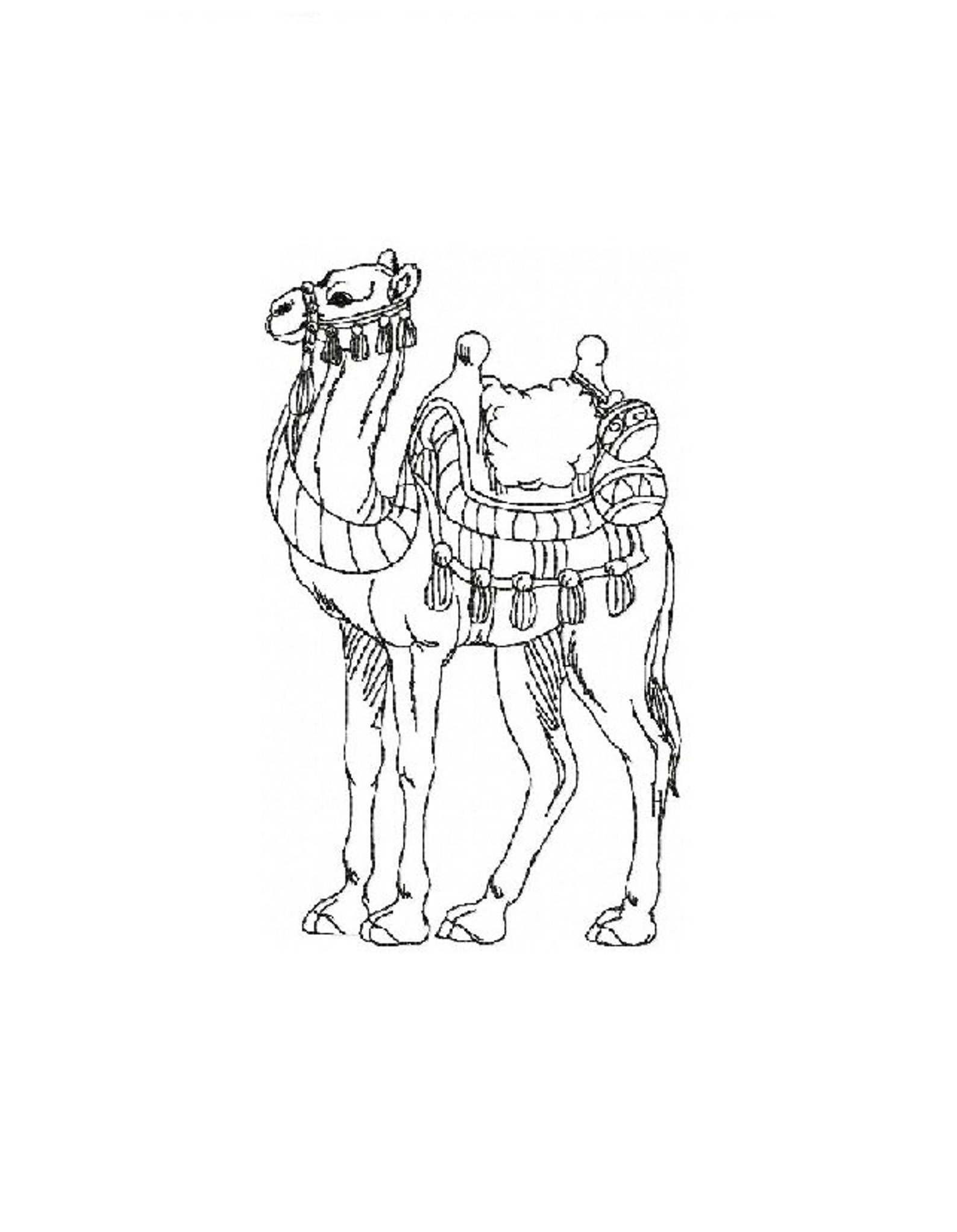 Camel Embroidery Design1 contour stitch embroidery pattern | Etsy