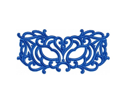 Machine Embroidery Design Masquerade Mask Embroidery Instant - Etsy