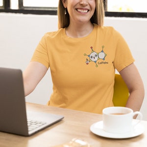 Caffeine Molecule Machine Embroidery Design - Love Chemistry Machine ...