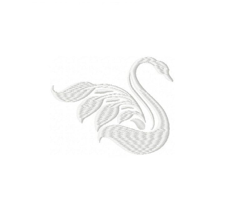 Swan Embroidery Design Wedding Embroidery Pattern Instant - Etsy