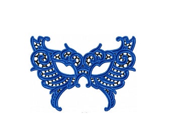 Machine Embroidery Design Masquerade Mask Embroidery Instant | Etsy