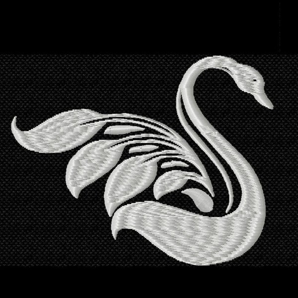 Swan Embroidery - Etsy