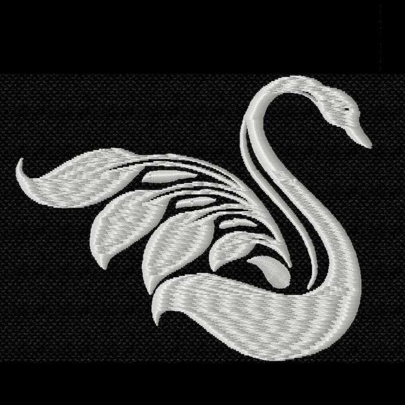 Swan Embroidery - Etsy