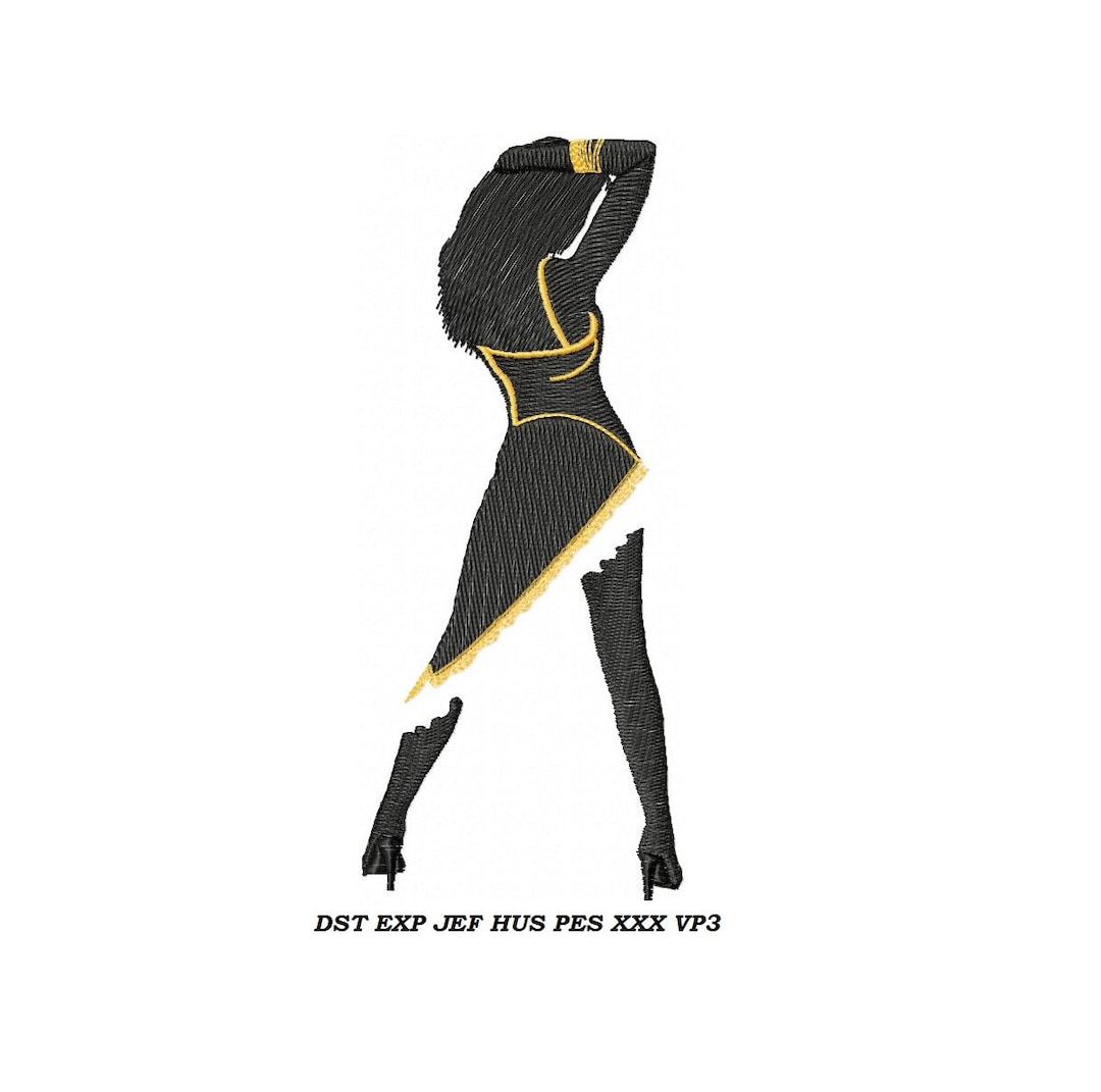 Dancing Girl Embroidery Design - Embroidery Pattern, Instant ...