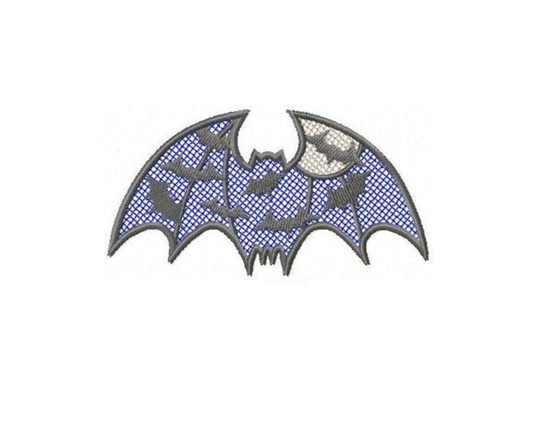 FSL, Free Standing Lace, Halloween Bat Machine Embroidery Design ...