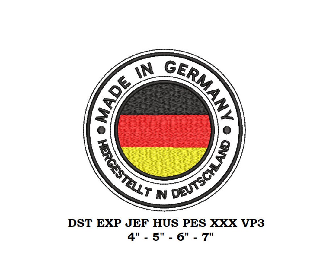 Made in Germany Machine Embroidery Design - 4 SIZES - Embroidery ...