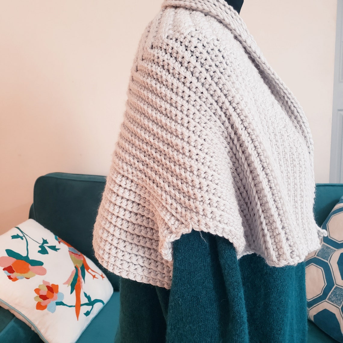 Crochet Cozy Capelet Pattern, Crochet Capelet to Cardigan Pattern ...