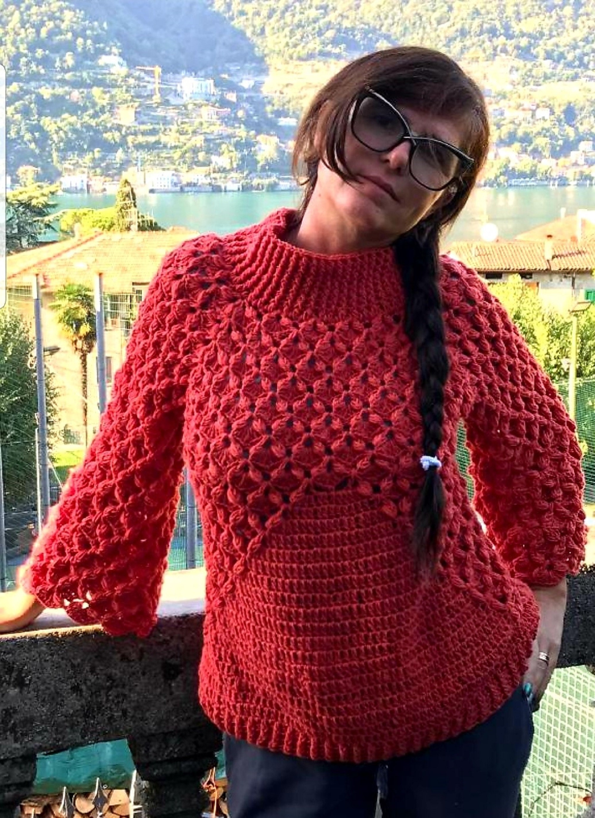 Fantasy Crochet Pattern Pdf, Fifi Sweater, Instruction for Sizes Small ...