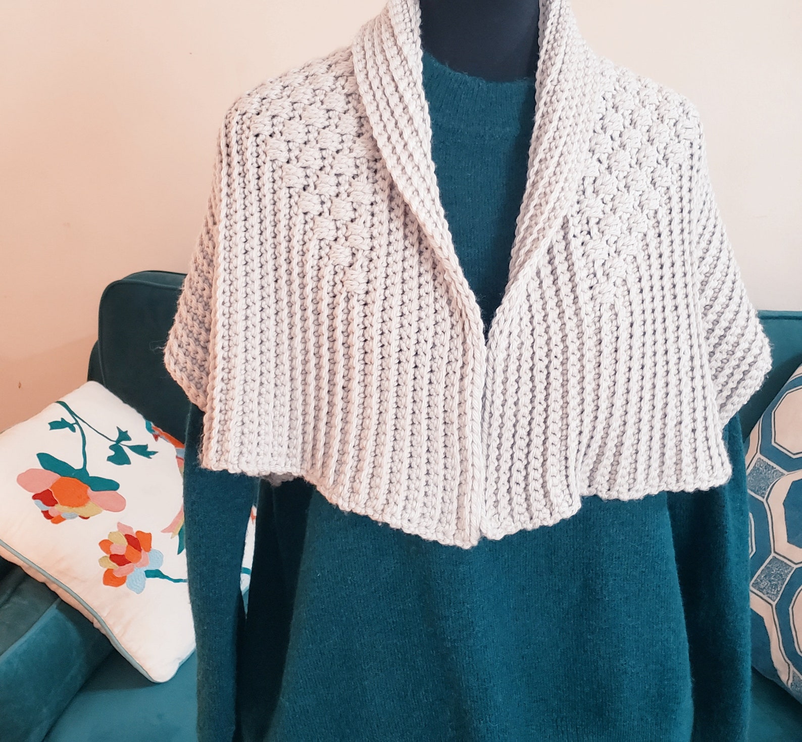 Crochet Cozy Capelet Pattern, Crochet Capelet to Cardigan Pattern ...