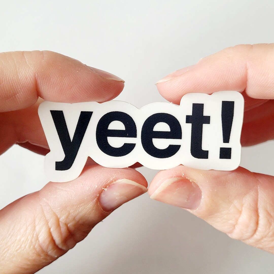 Yeet | Transparent Gamer Sticker | Laptop Decal | Programmer Humour - Etsy