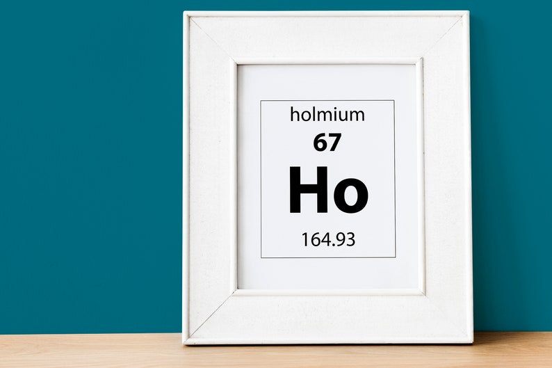 Ho Periodic Table Science Gift Printable Art | Etsy