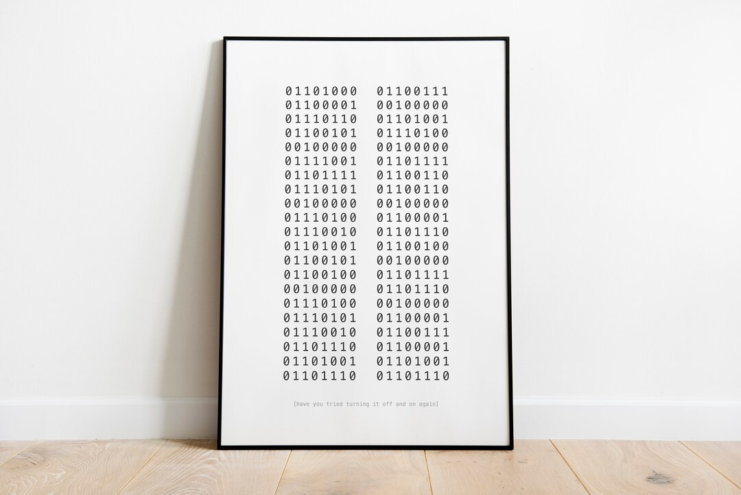 Have You Tried Turning It off and on Again? | Minimalist | Downloadable ...