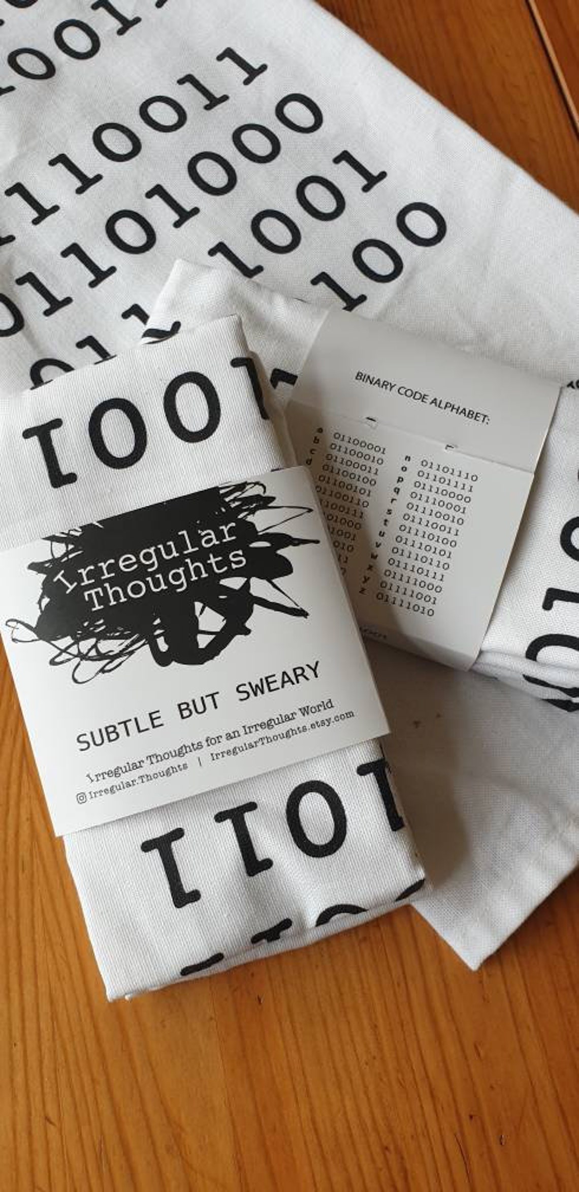 Fuck This Shit Print Binary Code Tea Towel - Etsy UK