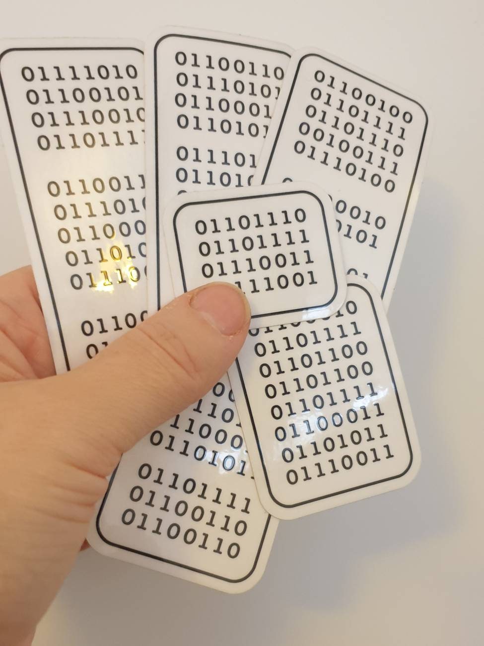 Set of 6 Offensive Binary Code Vinyl Stickers Fuck This Shit | Etsy UK