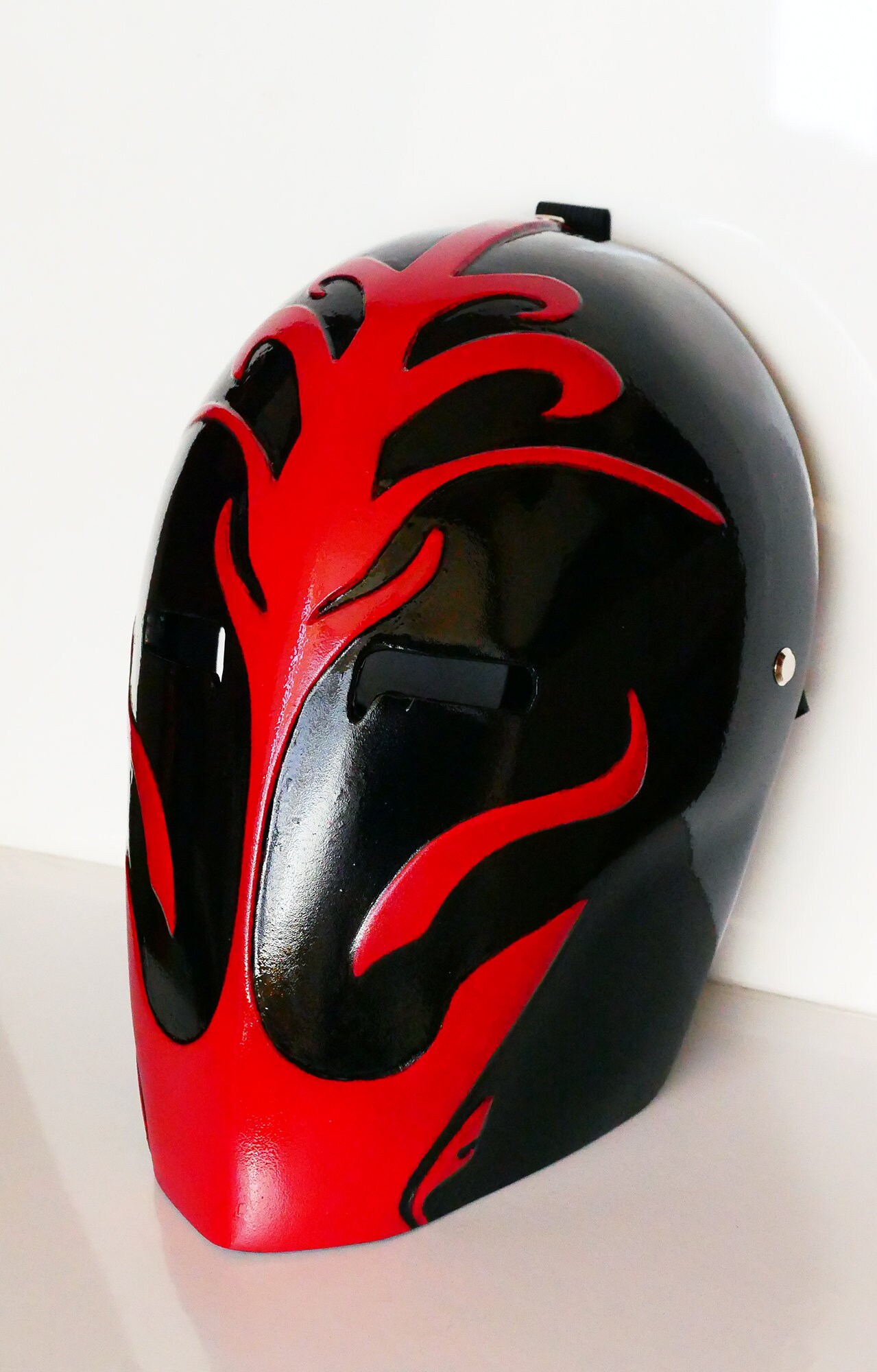 Red Temple Guard Mask. Jedi Tample Mask Helmet. Red With Black - Etsy