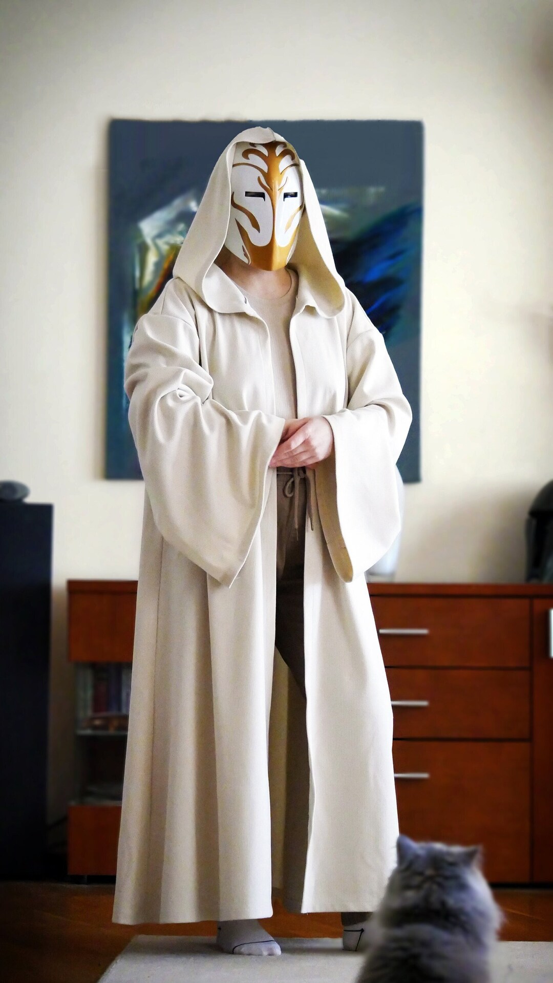 Cosplay Jedi/sith Robe, Jedi Temple Guard Robe. Jedi Robe. Weathered ...