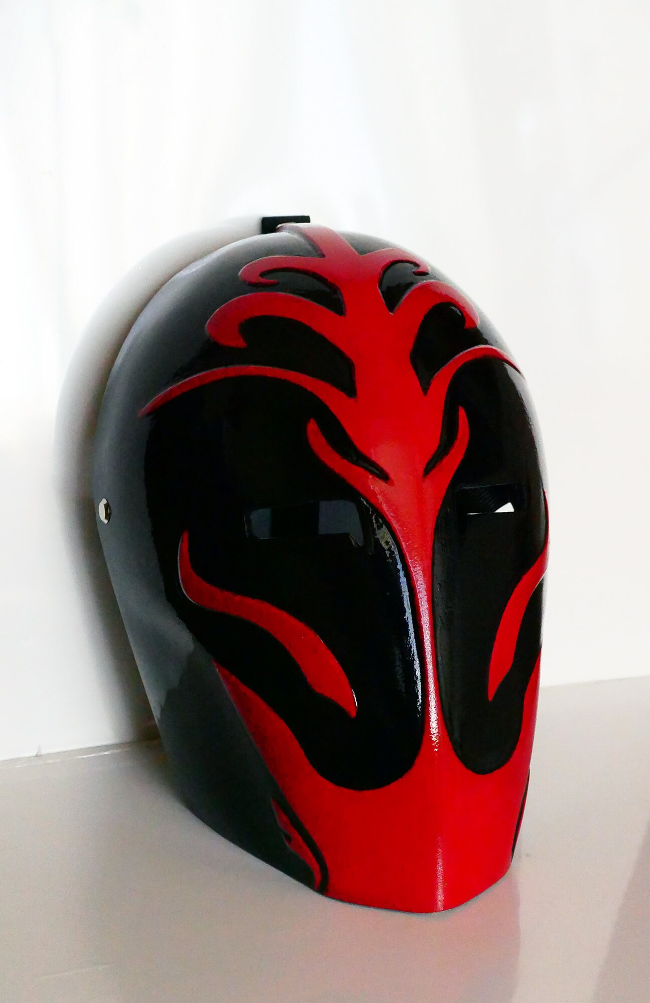 Red Temple Guard mask. Jedi Tample Mask Helmet. Red with black | Etsy