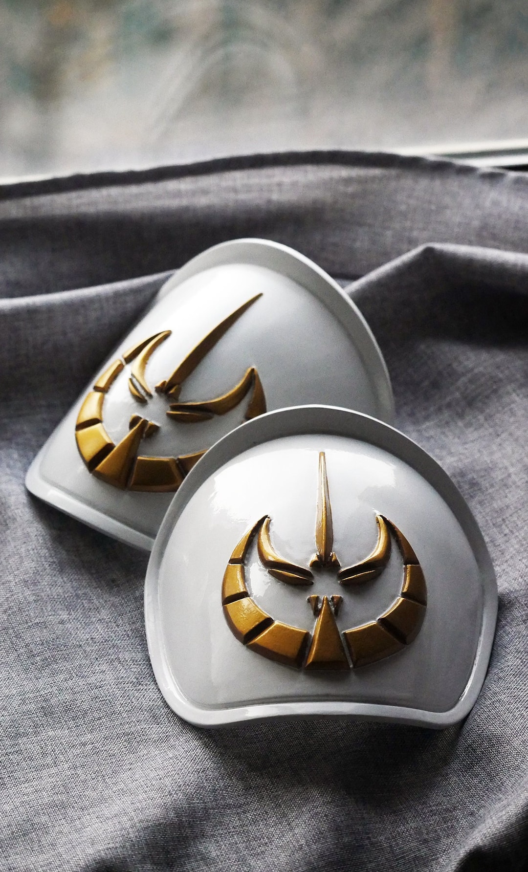 Temple Guard Shoulder. Jedi Temple Mask Armor. Jedi Armor Weathered ...