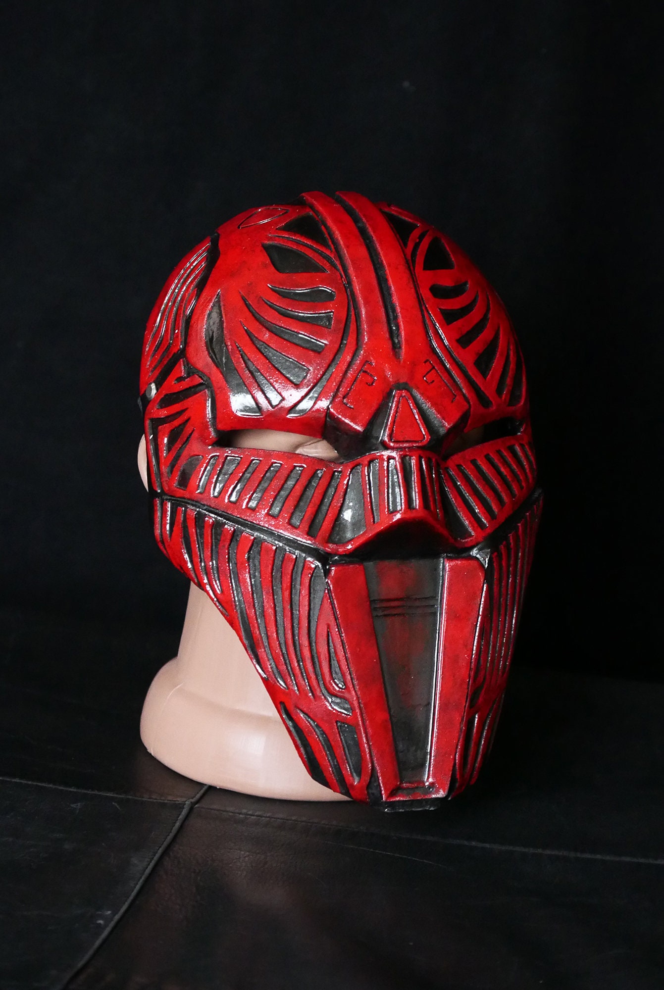 Sith Acolyte red Mask Helmet from The Old Republic sith mask. | Etsy