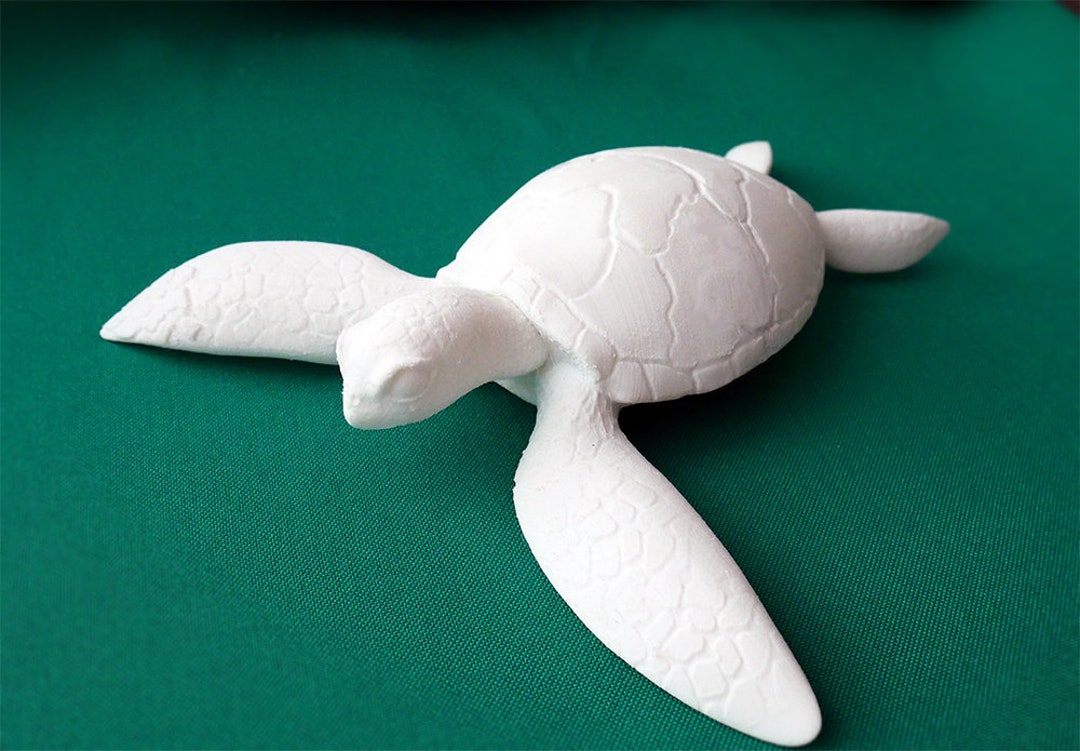 White Sea Turtle. Wall Sculpture. 3D Picture. Sea Decor. 3d Printed ...