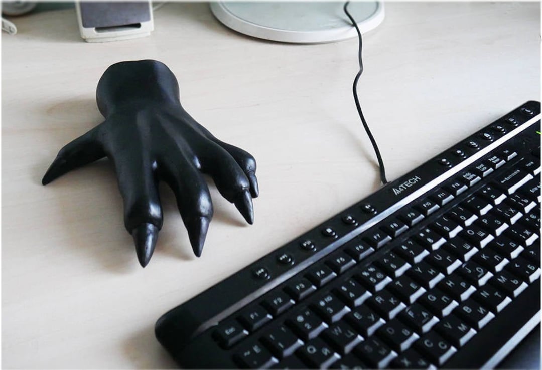 Black Hand Sculpture, Large Dragon, Full Hand Monster, Gift, Black ...