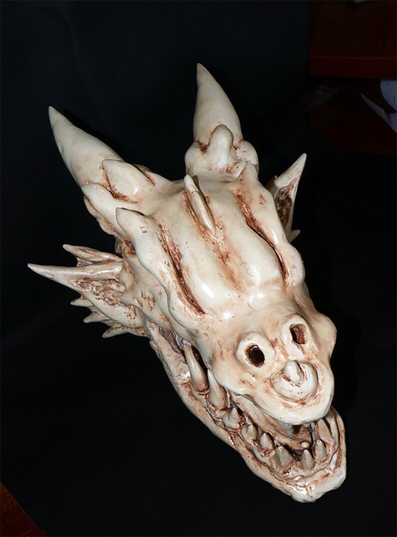 ORIGINAL Dragon Head Sculpture Large Dragon Skull Decor | Etsy