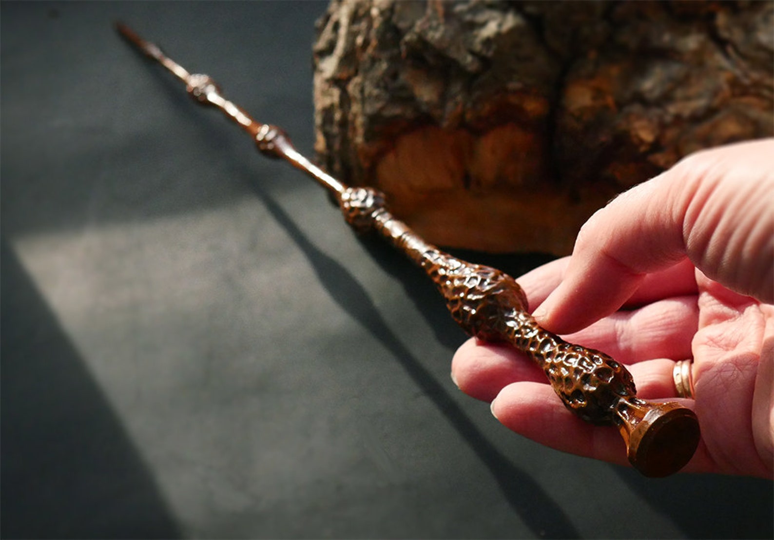 Inspired by The Elder Magic Wand Replica 1:1 Weathered | Etsy