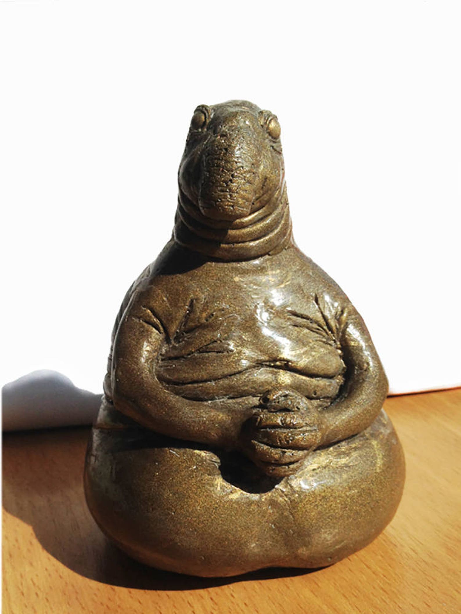 Zhdun Gray Sculpture Ждун Gift Handmade Figure. Cold Cast - Etsy