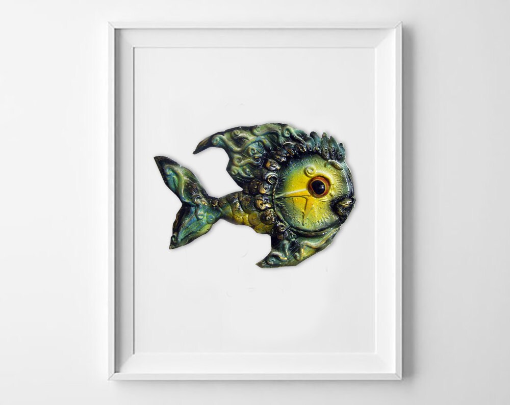 Magic Fish. Children's room decor. Baby Animal. Nursery | Etsy