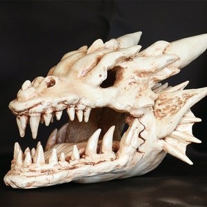 ORIGINAL Dragon Head Sculpture, Large Dragon Skull, Decor, Full Head ...
