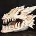 ORIGINAL Dragon Head Sculpture, Large Dragon Skull, Decor, Full Head ...